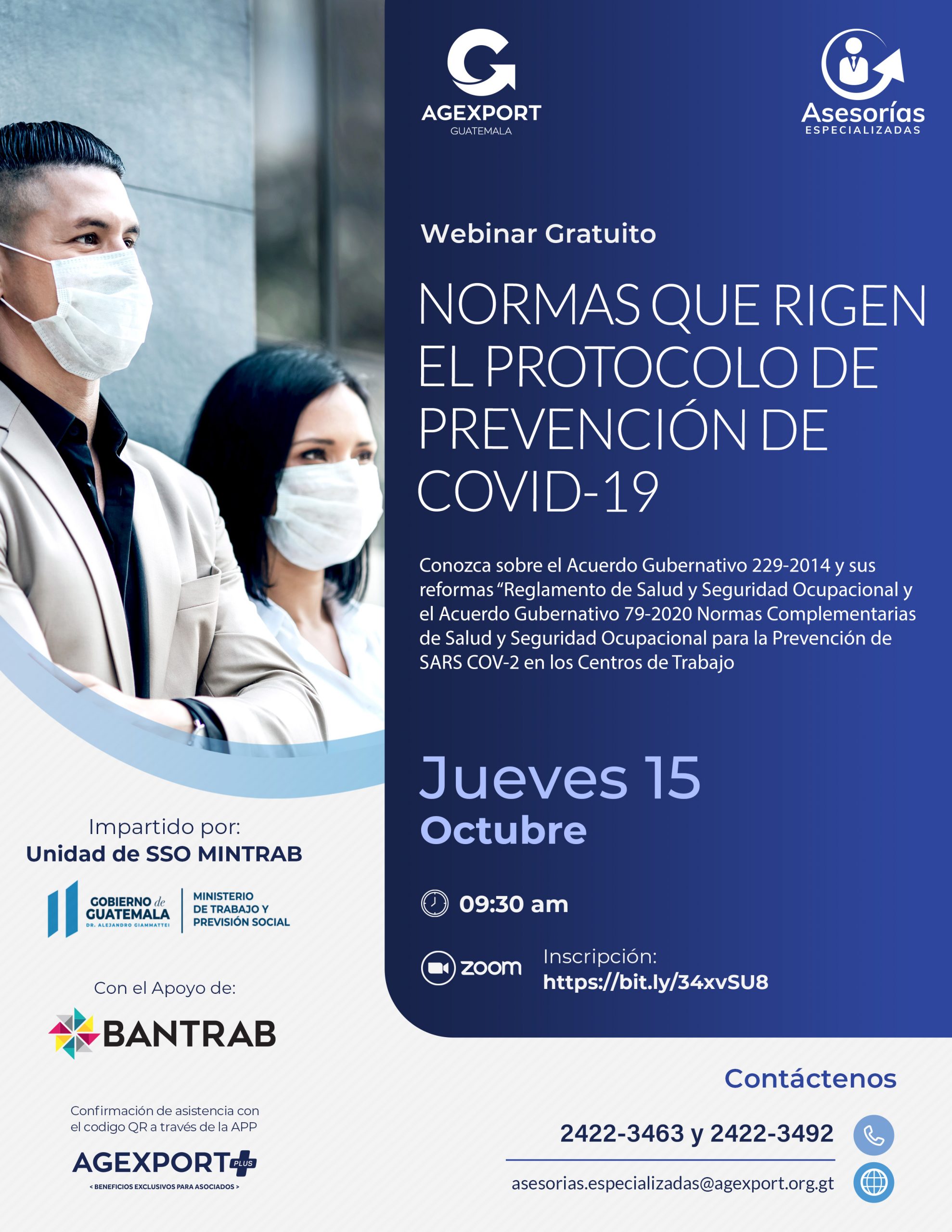 Esté atento a las normas que rigen el protocolo de prevención de Covid-19 para organizaciones y ...