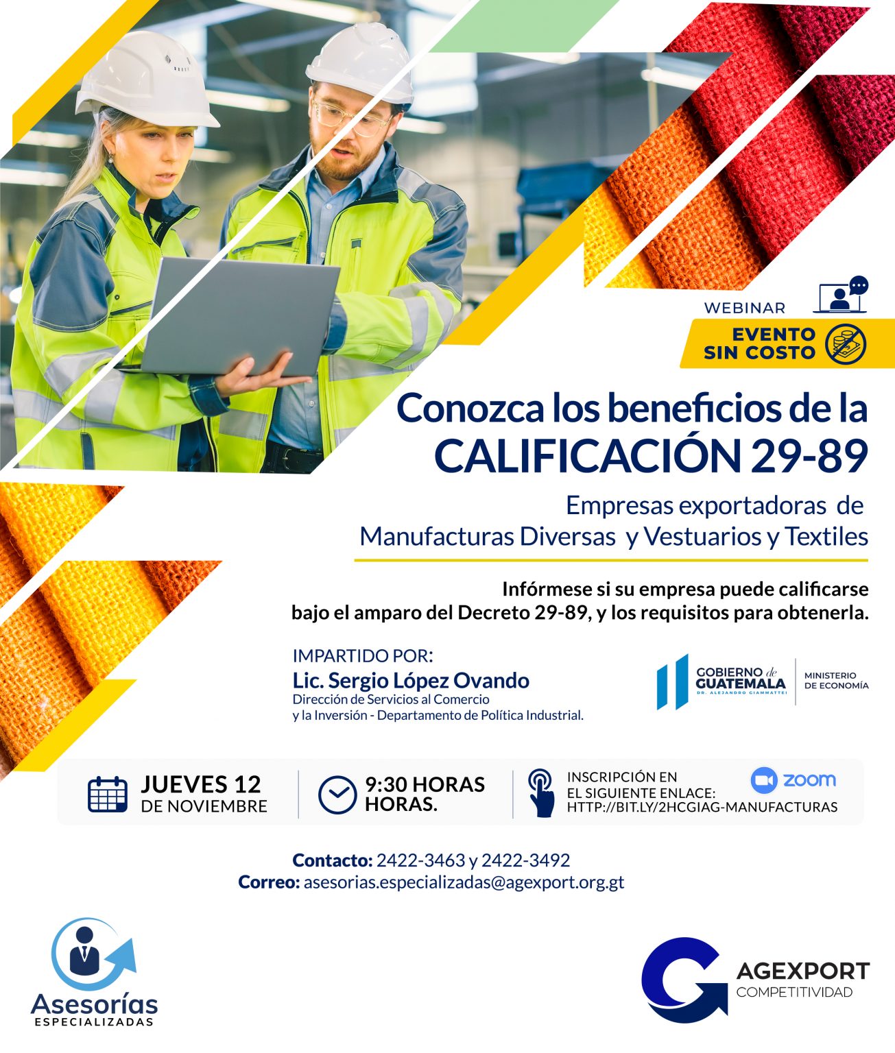 Conozca los beneficios de la Calificación 29-89 para empresas exportadoras | Agexport Hoy