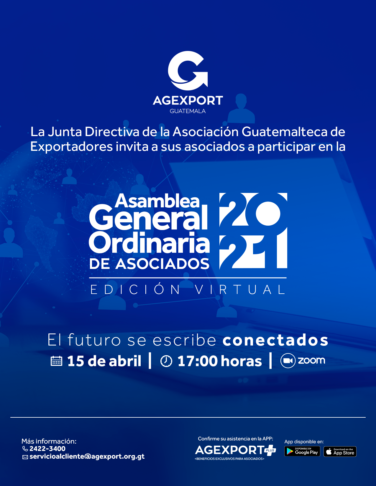 AGEXPORT convoca a sus asociados a la Asamblea General Ordinaria 2021 | Agexport Hoy