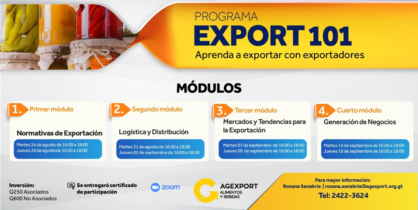 programa-export-101-flyer | Agexport Hoy