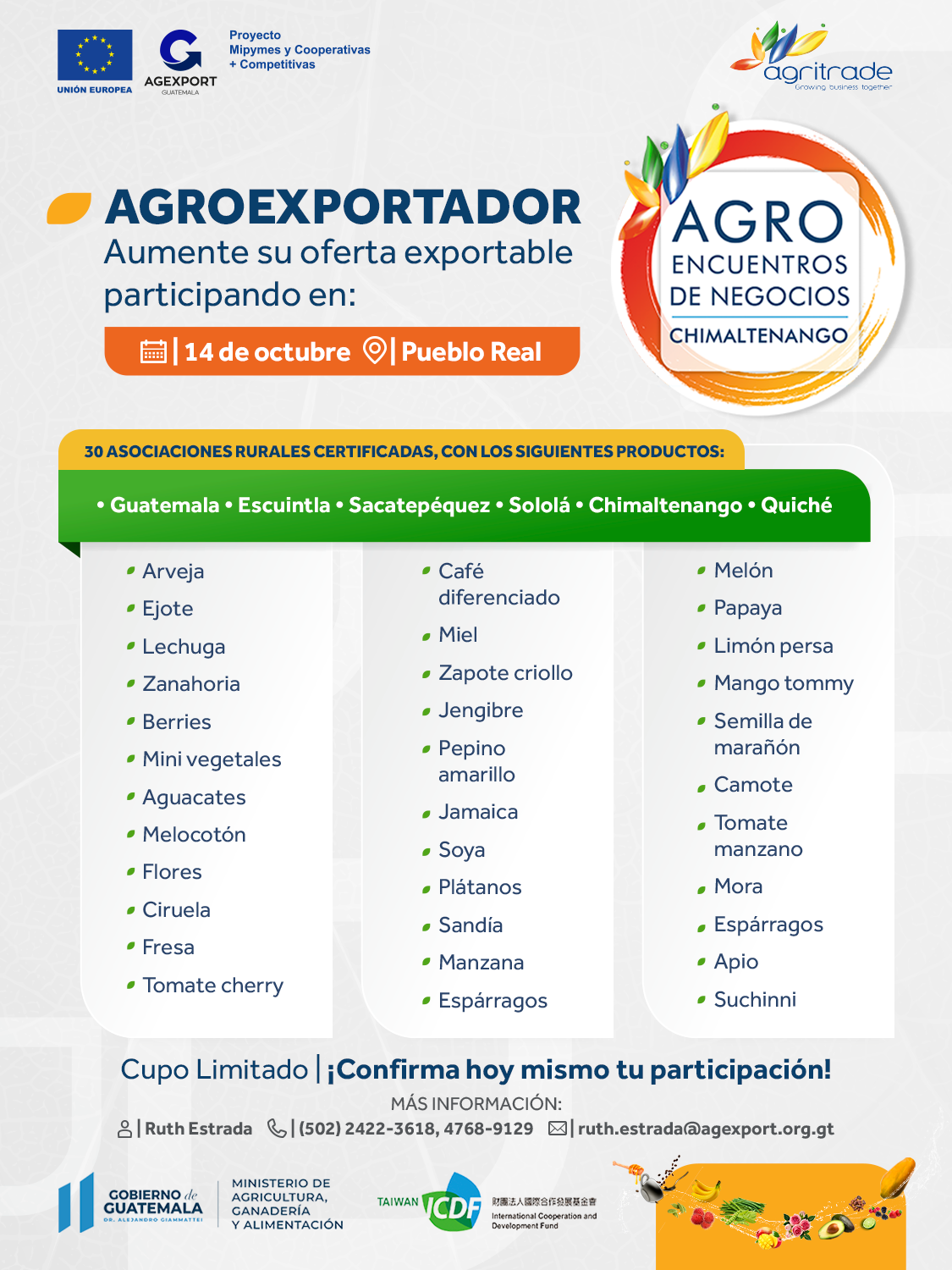 flyer-agro-encuentro-chimaltenango | Agexport Hoy
