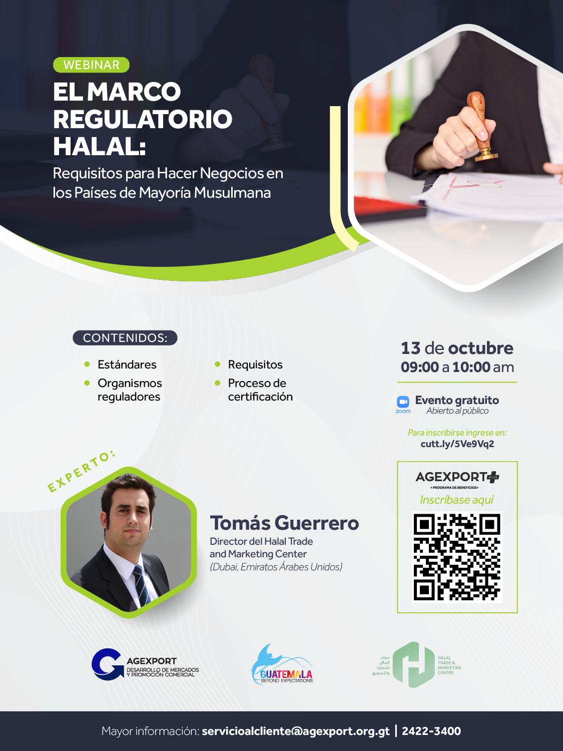 Octubre-Webinar-Marco-Regualtorio-Halal-Flyer | Agexport Hoy