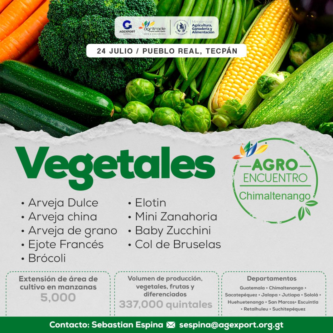 Agroencuentro reunirá a más de 60 actores del sector agrícola en Chimaltenango
